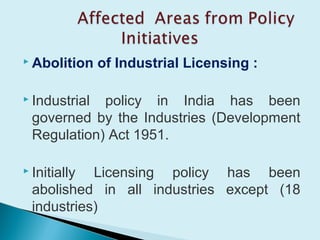New industrial policy 1991 | PPT