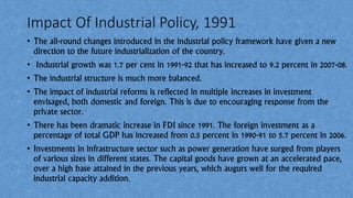New industrial policy 1991 | PPTX