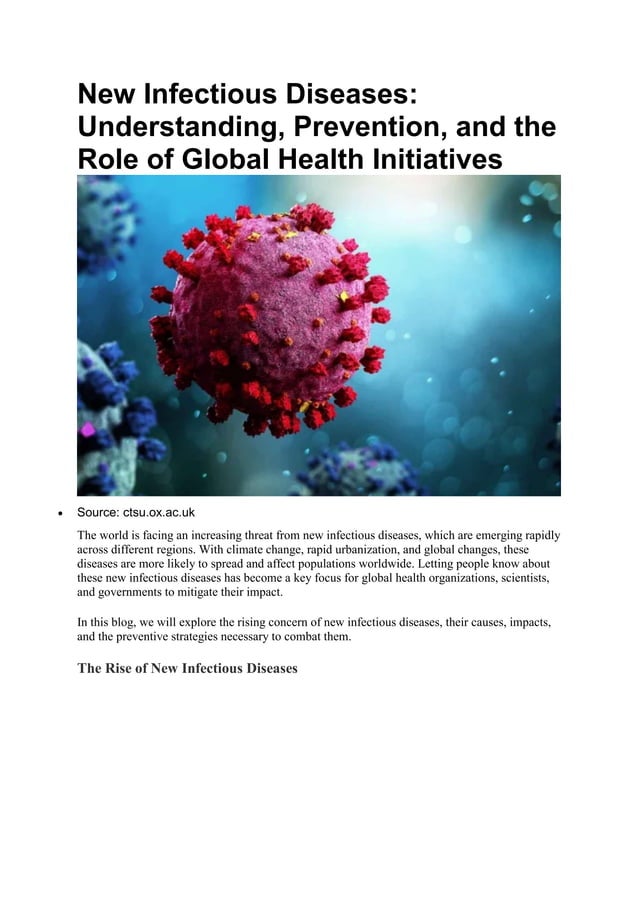 New Infectious Diseases: A-Z Ultimate Guide (up to date) | The ...