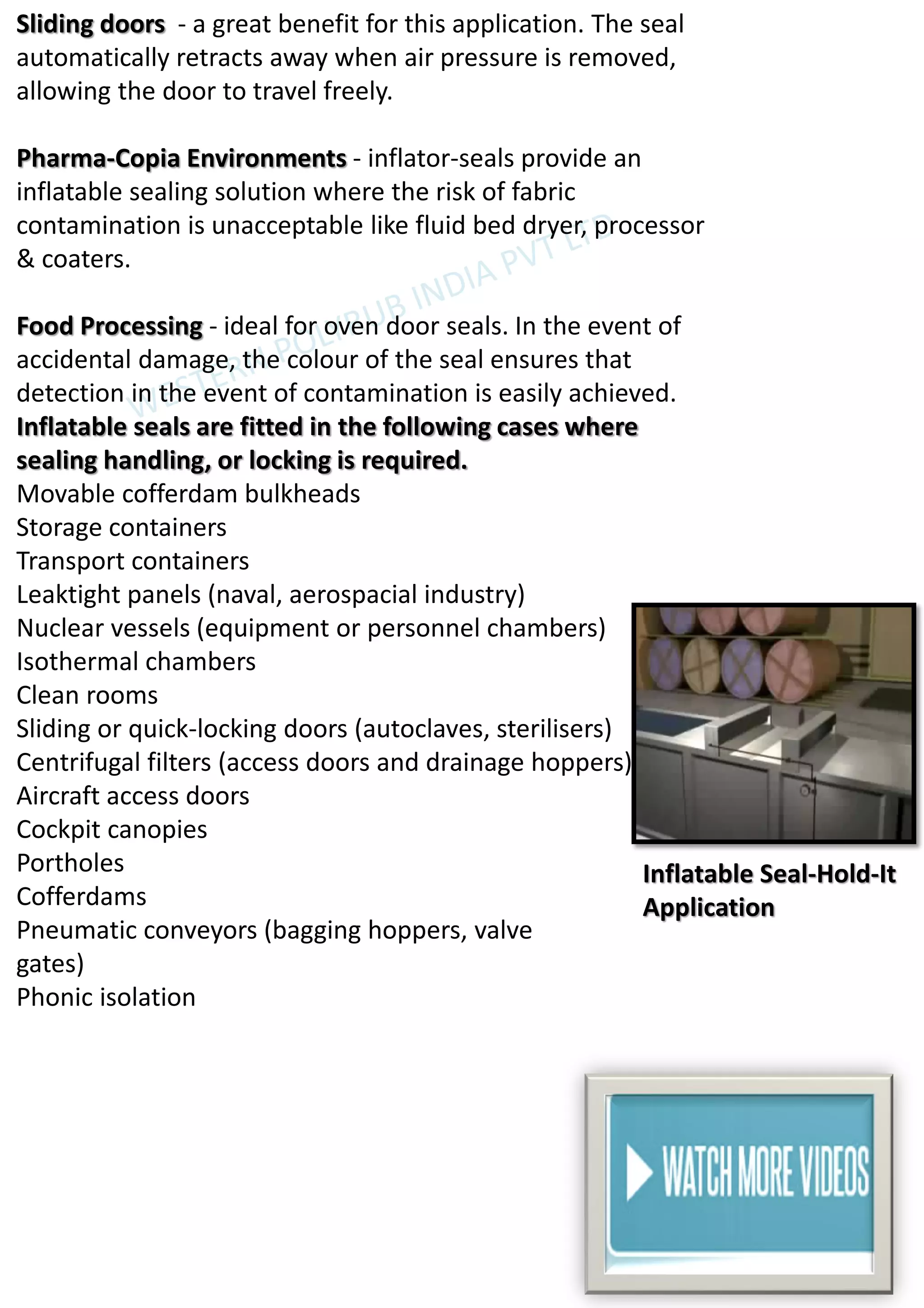 inflatable seal | PDF