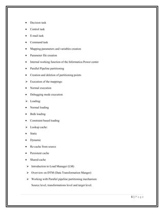 Informatica Online Training | DOC