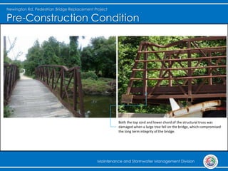 Newington Road Pedestrian Bridge Replacement Project June 2014 | PPT