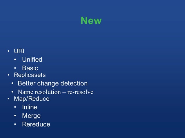 What's new in the MongoDB Java Driver (2.5)? | PPT