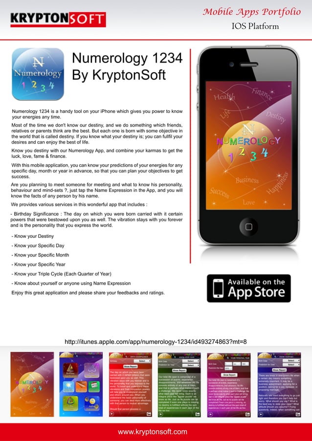 Kryptonsoft iPhone Application Development Portfolio | PDF | Computer Software and Applications ...