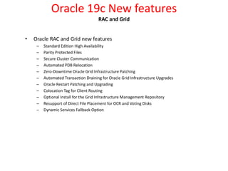 What’s New in Oracle Database 19c - Part 1 | PPTX