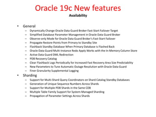 What’s New in Oracle Database 19c - Part 1 | PPTX