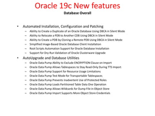 What’s New in Oracle Database 19c - Part 1 | PPTX