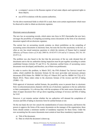 New in russia electronic (digital) signatures, electronic vat invoices ...