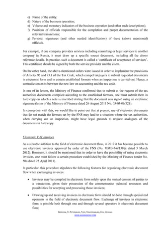 New in russia electronic (digital) signatures, electronic vat invoices ...