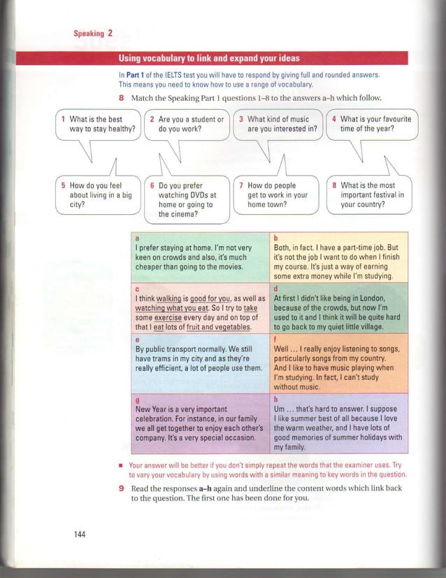 New insight into ielts student book with answers 2008 speaking part 4 | PDF