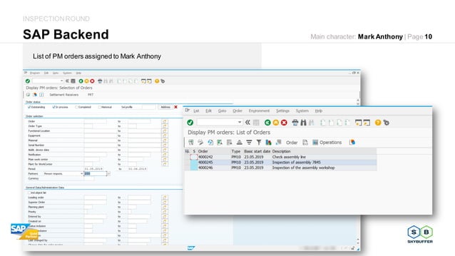 Skybuffer Intelligent SAP User Experience :: Inspection Round Full-Cycle Demo | PPT