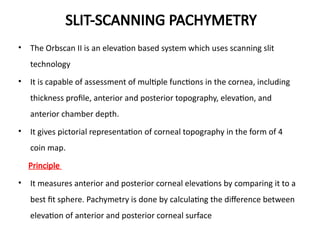 Pachymetry and specular biomicroscopy, confocal biomicroscopy | PPTX