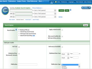 Using Academic Search Complete Database | PPT