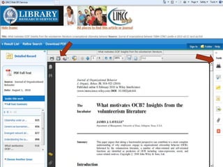 Finding Scholarly Articles | PPT