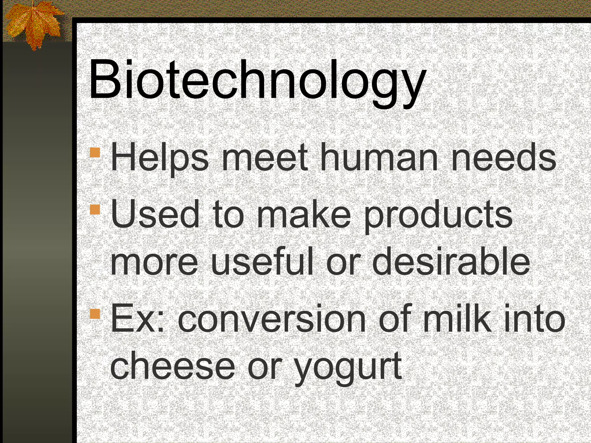 (New)introduction to biotechnology (1) | PPT