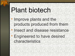 (New)introduction to biotechnology (1) | PPT