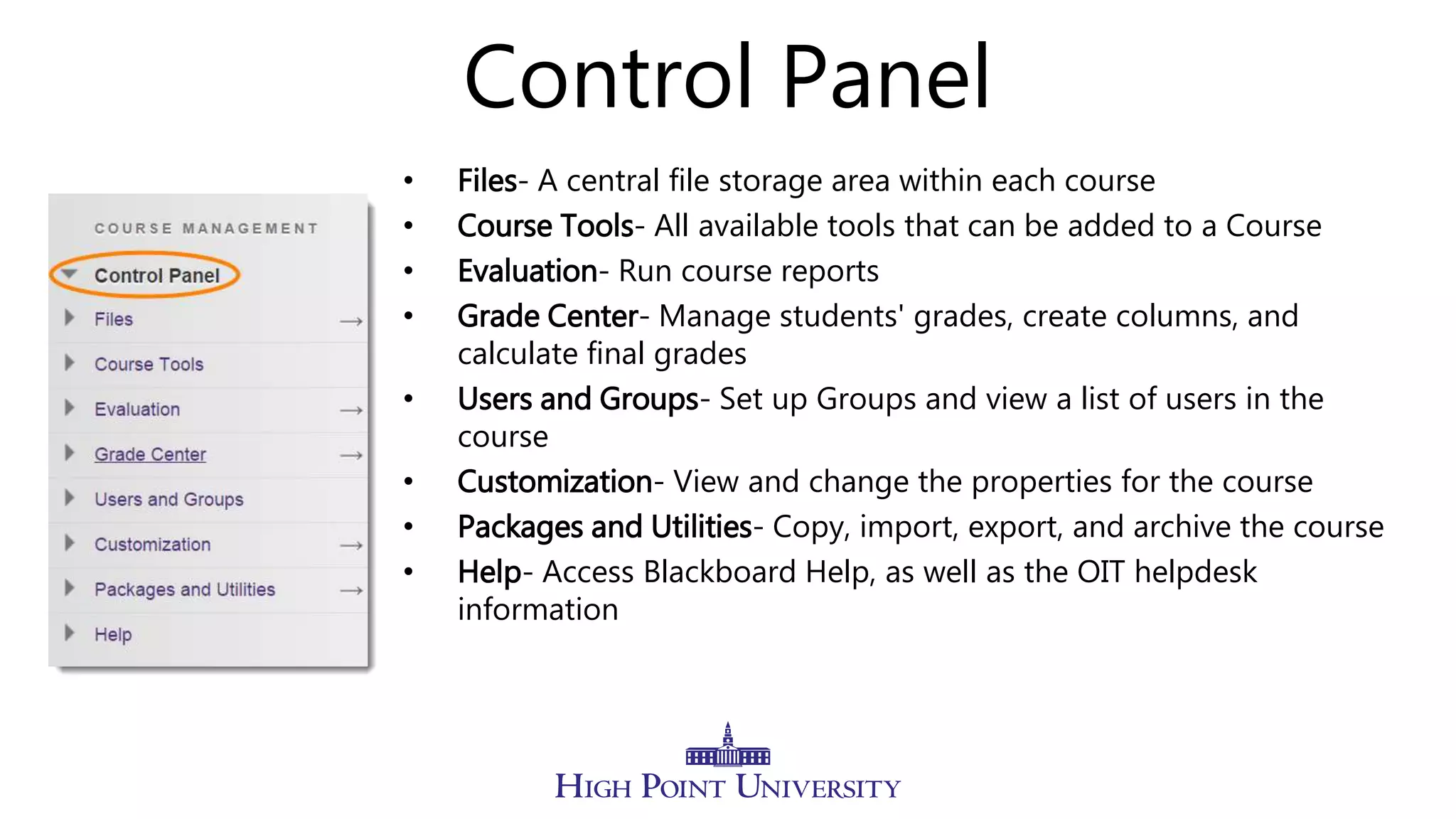 Introduction to Blackboard at HPU | PPTX