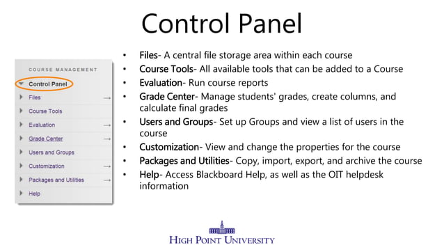 Introduction to Blackboard at HPU | PPT