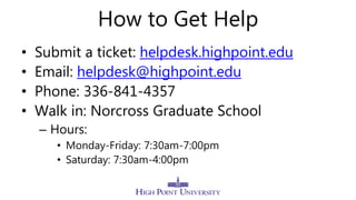 Introduction to Blackboard at HPU | PPT