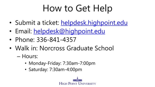 Introduction to Blackboard at HPU | PPT