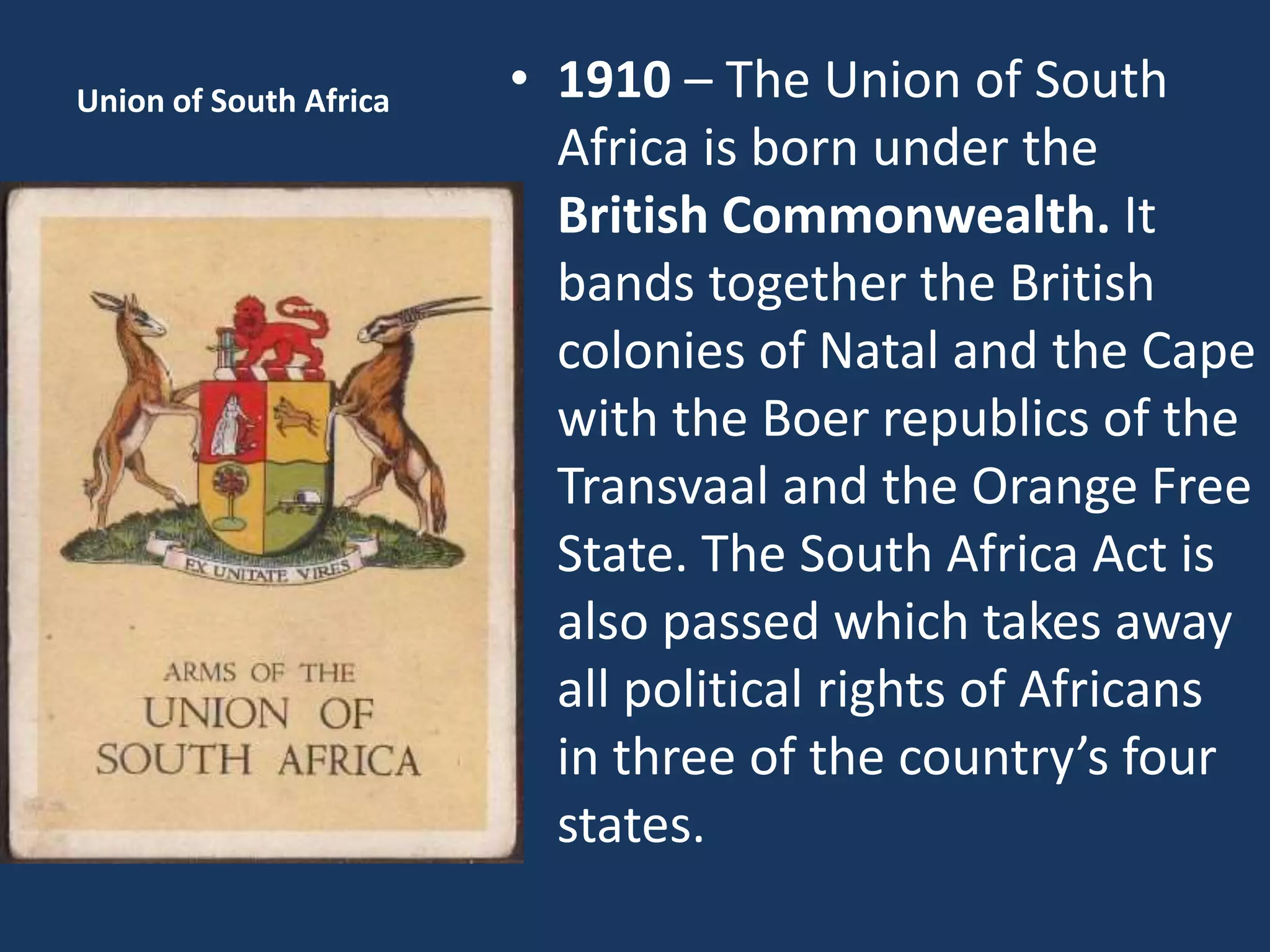 Intro to South African History Notes | PPTX