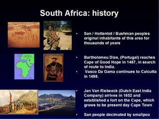 Intro to South African History Notes | PPTX