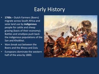 Intro to South African History Notes | PPTX