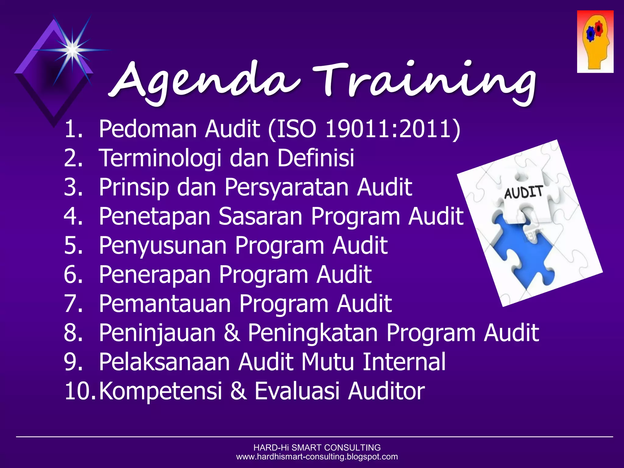 Pelatihan AUDIT MUTU INTERNAL Berdasarkan NEW ISO 19011:2011 | PDF
