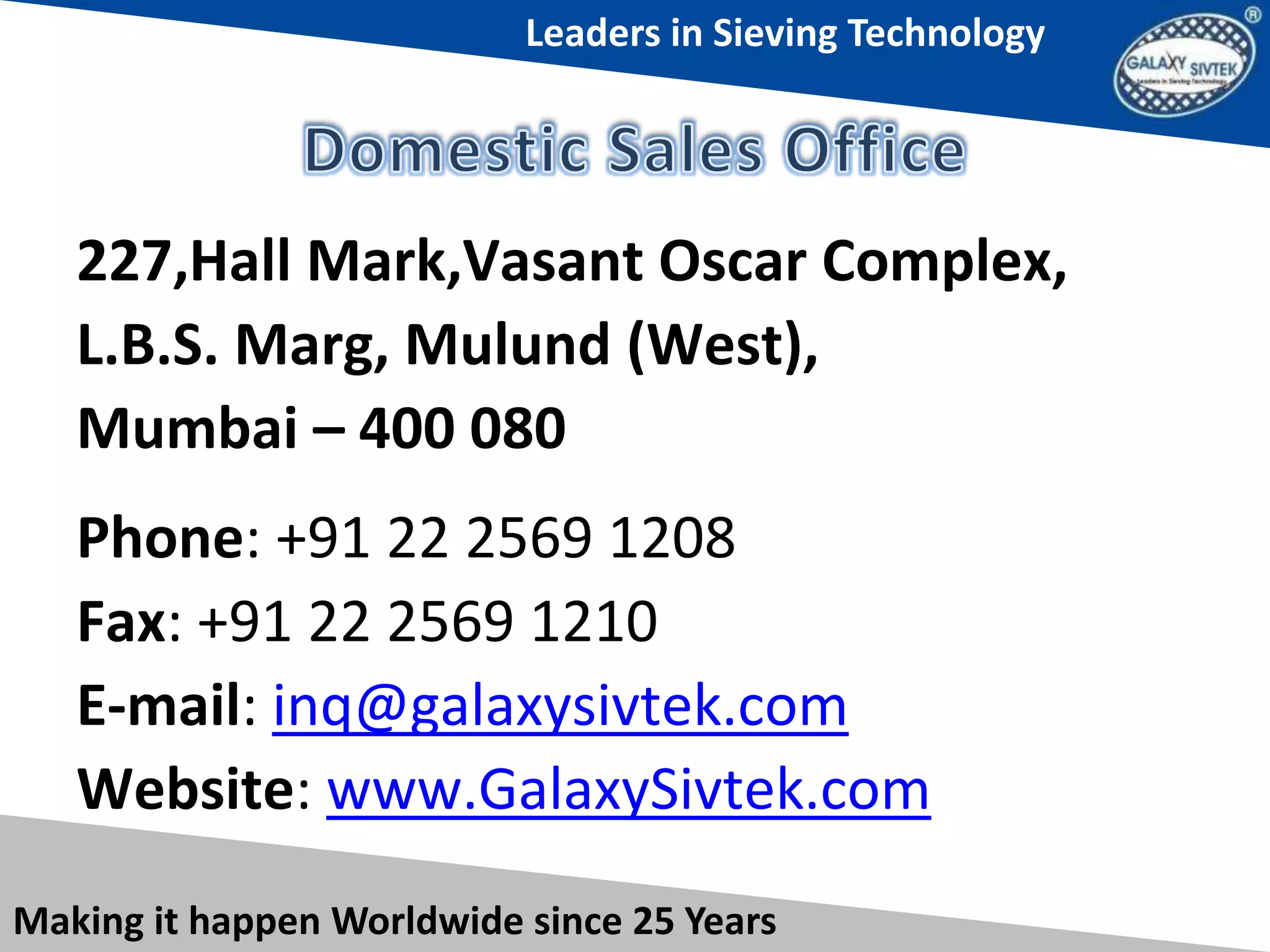 Improve your efficiency and capacity with Sivtek Low Profile Separator ...