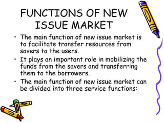 New Issue Market | PPT
