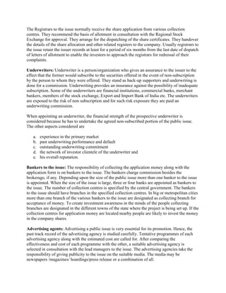New issue market | DOCX