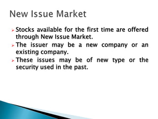 New issue market | PPT