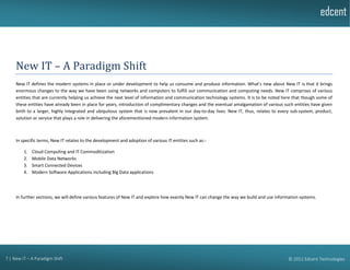 New IT - A Paradigm Shift | PDF