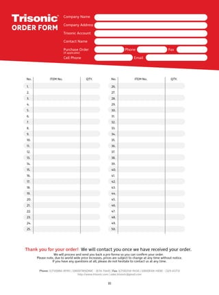 Trisonic New Items 2020 | PDF