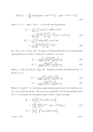 New iterative equations for an E-plane T-junction in a parallel-plate ...