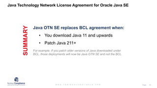 Oracle Java License Training | PPT