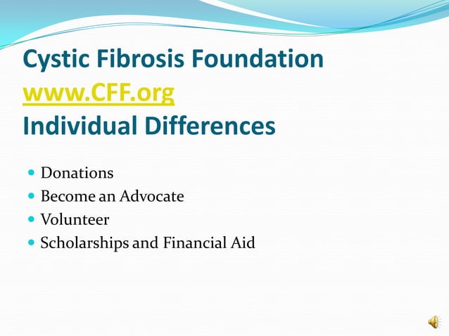 Cystic Fibrosis Foundation | PPT