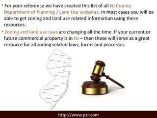 New Jersey Zoning and Land Use Resources | PPT
