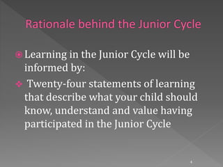 New Junior Cycle Parents 3rd Year | PPTX