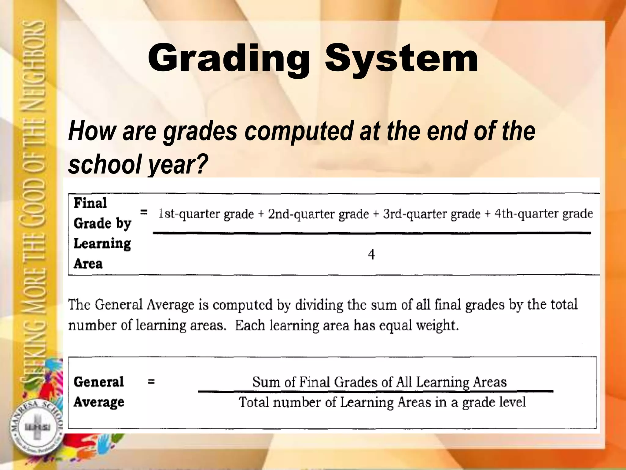 New K-12 Grading System (HS/Elem) | PPTX