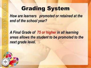 New k 12 grading system | PPT