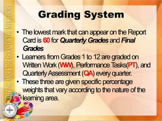 newk-12 gradingsystem jisudwuesjhuwye.pptx | Free Download