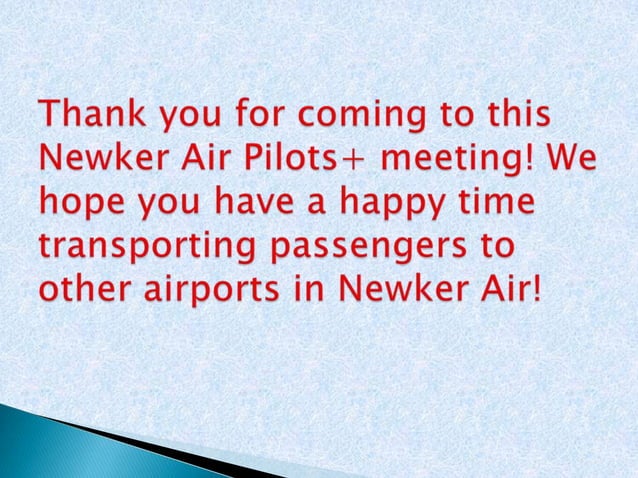 Newker air pilots presentation | PPTX