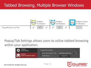 The NEW KioWare for Windows! | PPTX