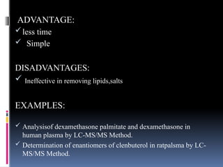 evaluation of matrix effect in chromatography | PPTX