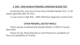Common Lab Investigations in pregnancy specific to each Trimester | PPTX