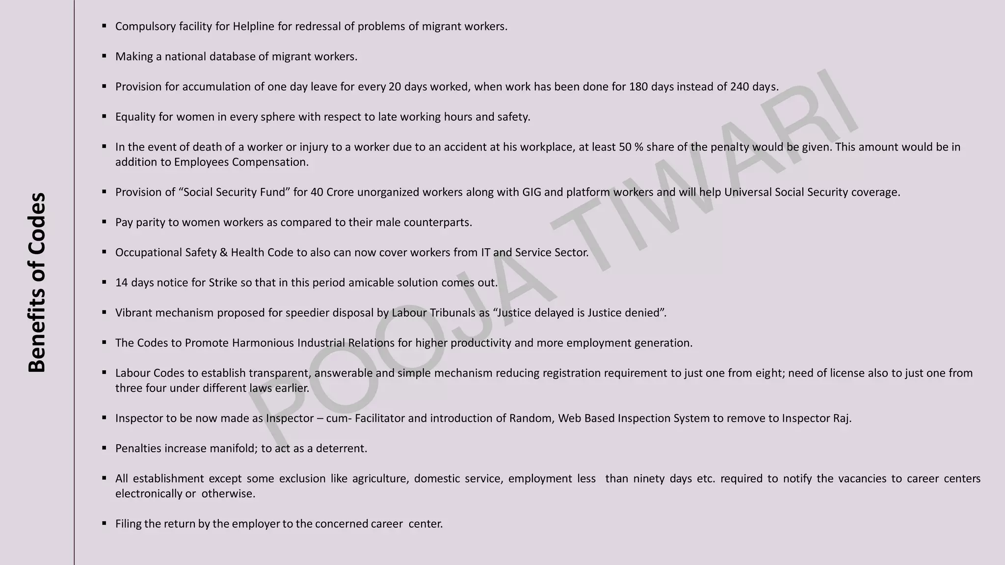 New Labour codes-key changes | PDF