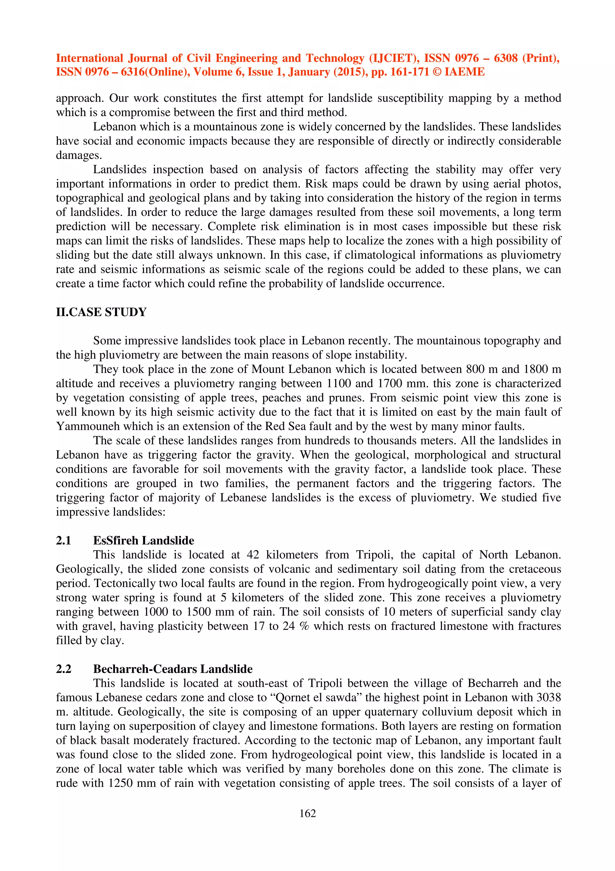 New landslides susceptibility mapping method | PDF | Geography | Science