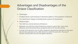 Newlands’ octaves | PPTX