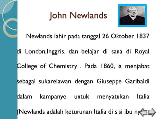 Newland's periodic table | PPTX